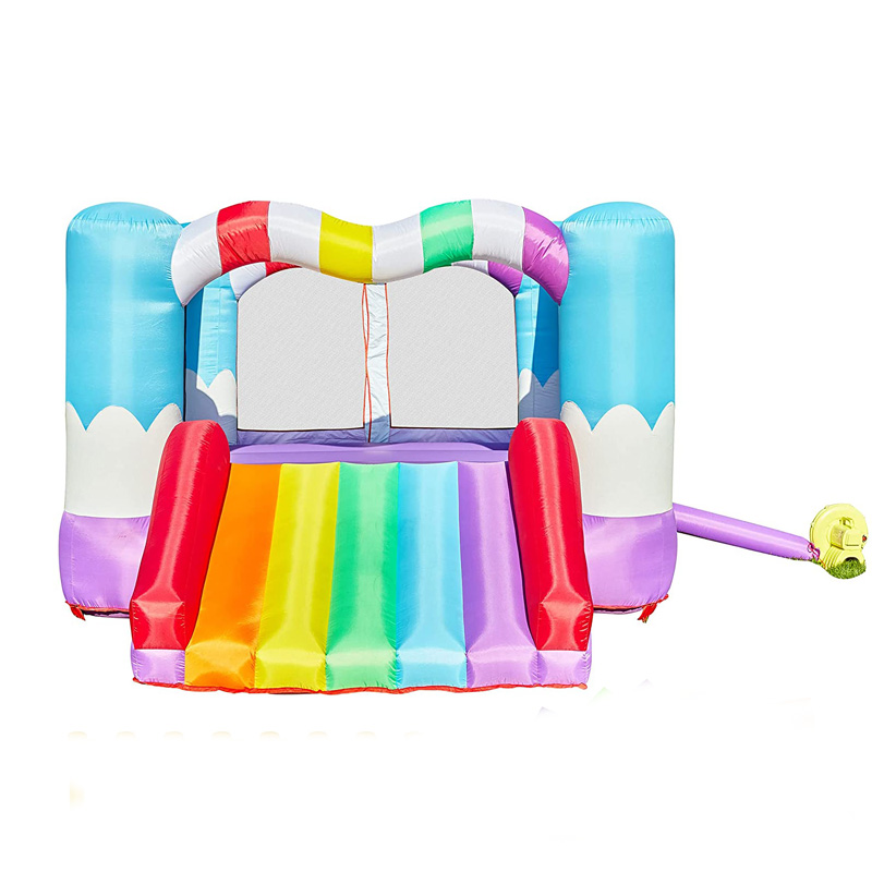 Rainbow Small Bounce House Kids Inflatable Bouncy Castle from China ...